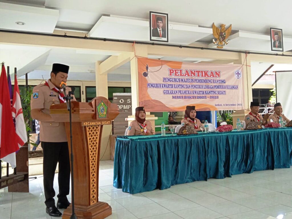 Kak Subandi Lantik Mabiran dan Pengurus Kwarran Sedati Masa Bakti 2022 ...
